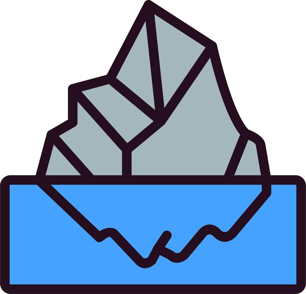 Iceberg Vector Icon 19817948 Vector Art at Vecteezy