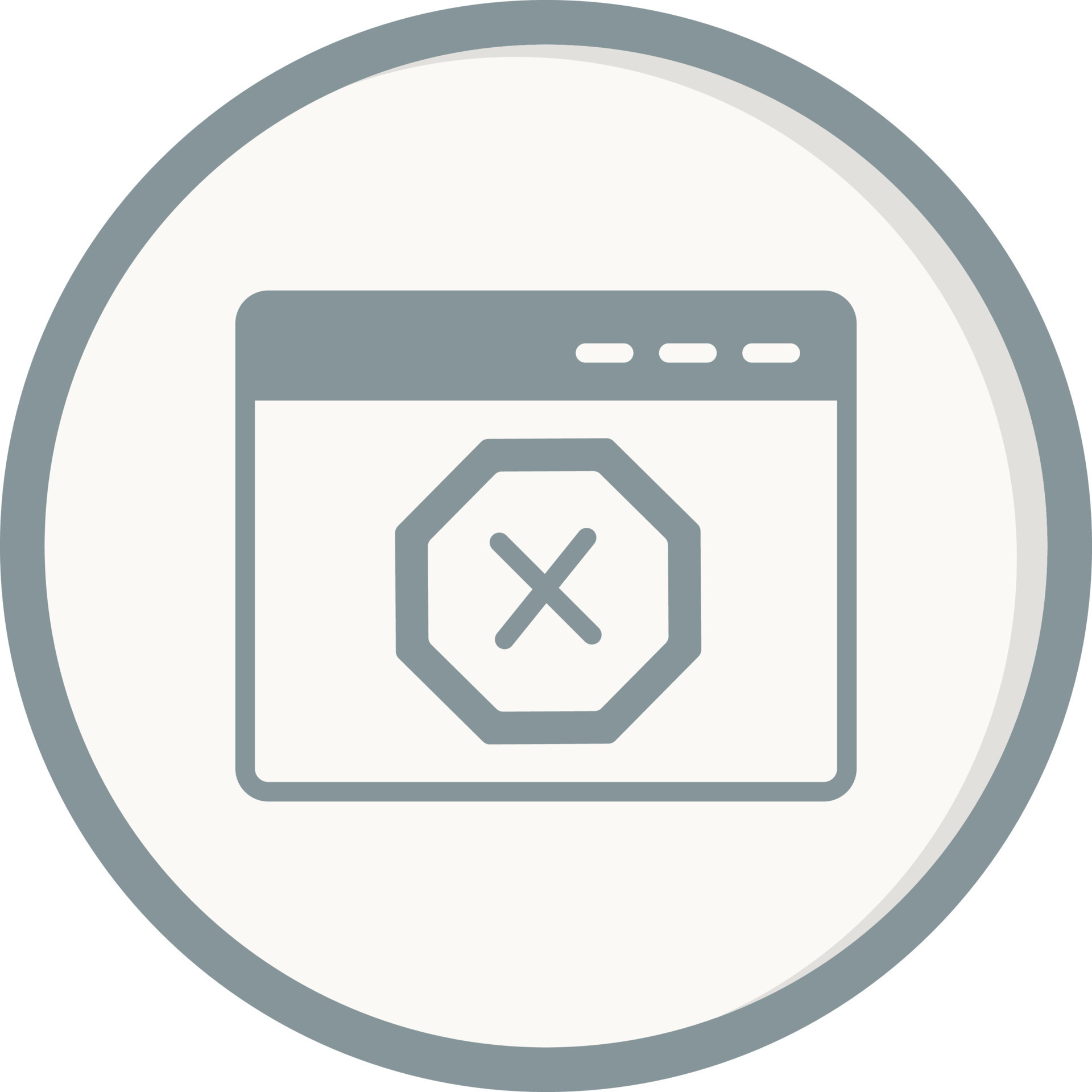 Ad Blocker Vector Icon 19818336 Vector Art At Vecteezy