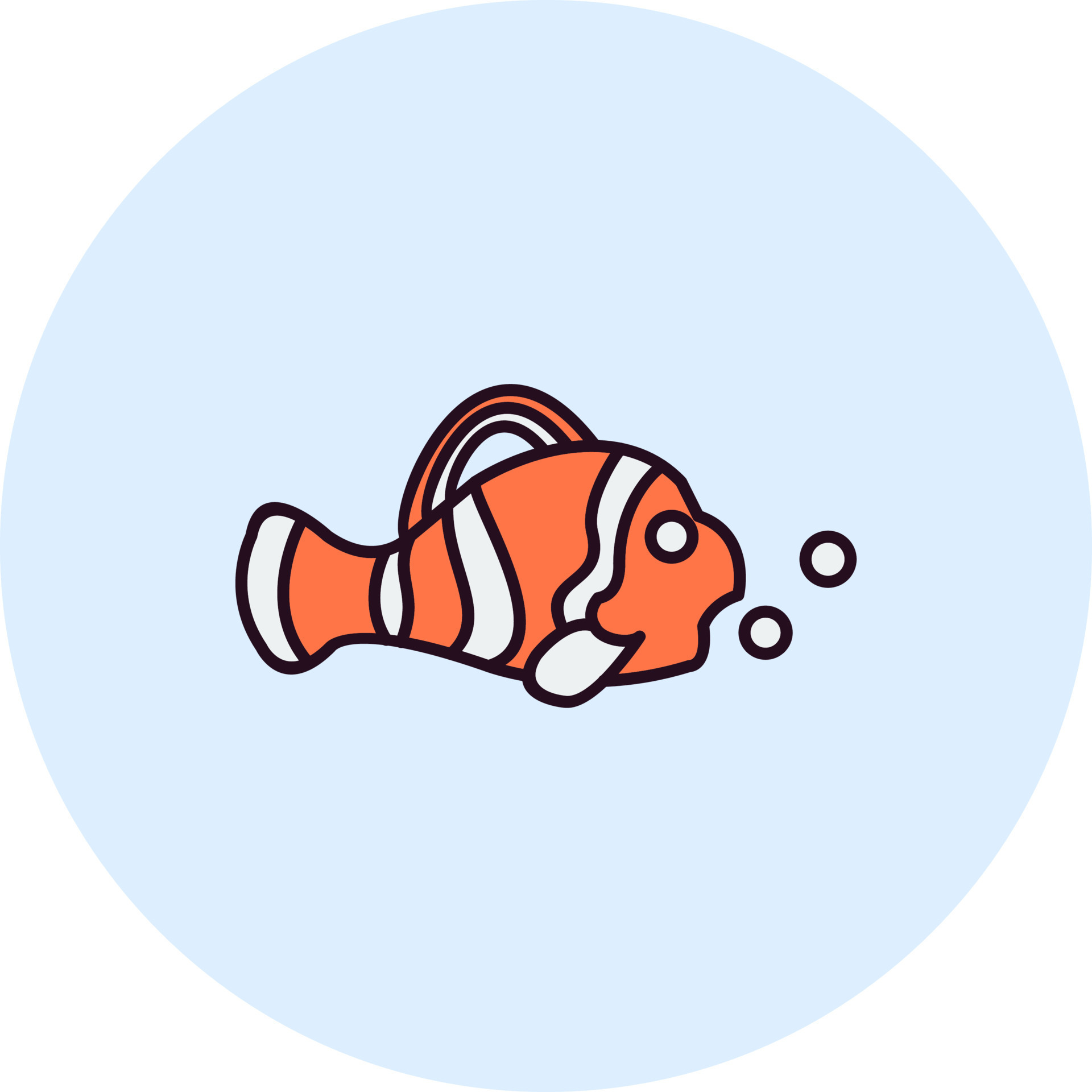 Clown Fish Vector Icon 19833690 Vector Art at Vecteezy Clown Fish Vector Icon 19833690 Vector Art at Vecteezy