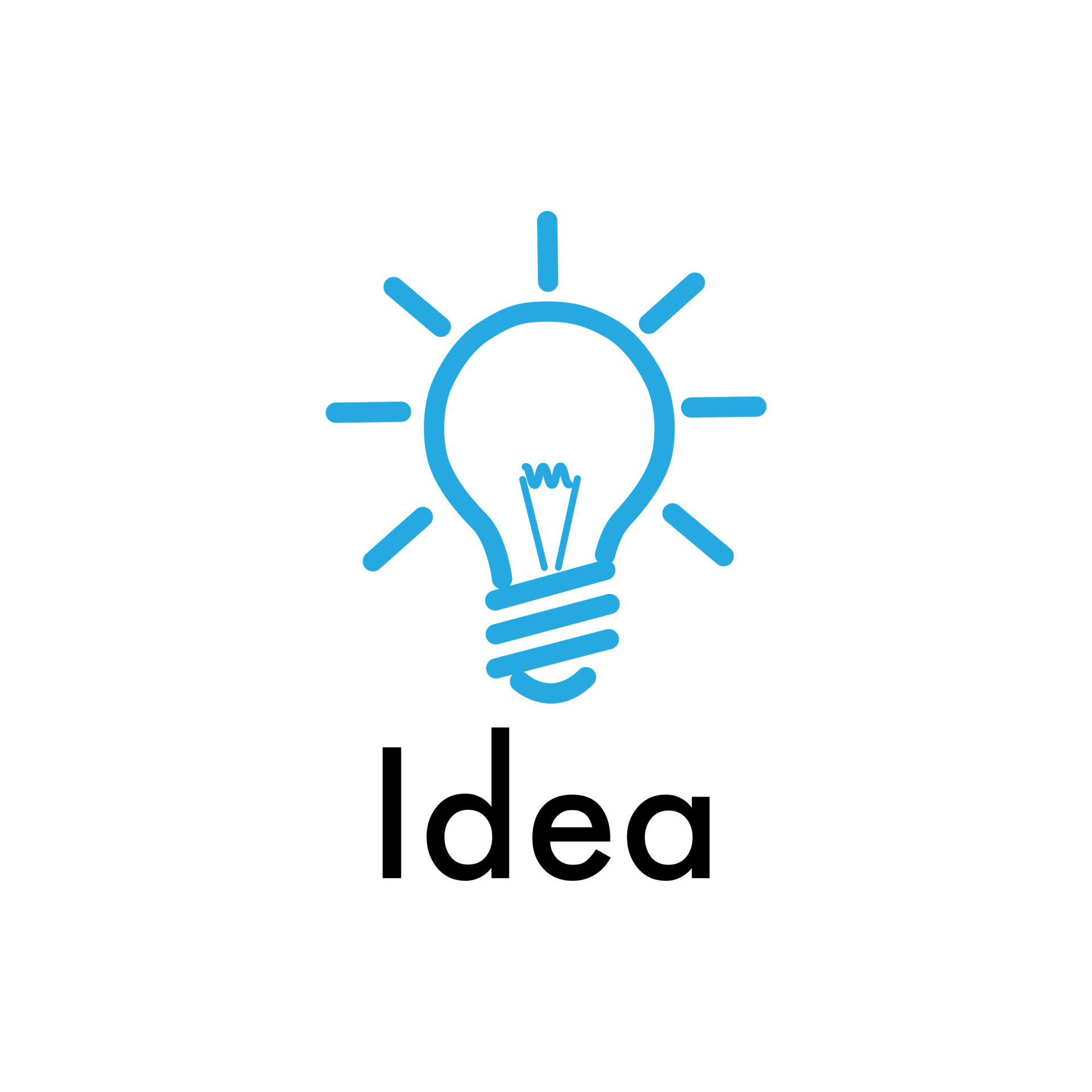 Idea with Light bulb line icon, Business concept, Infographic sign PNG 19834590 PNG