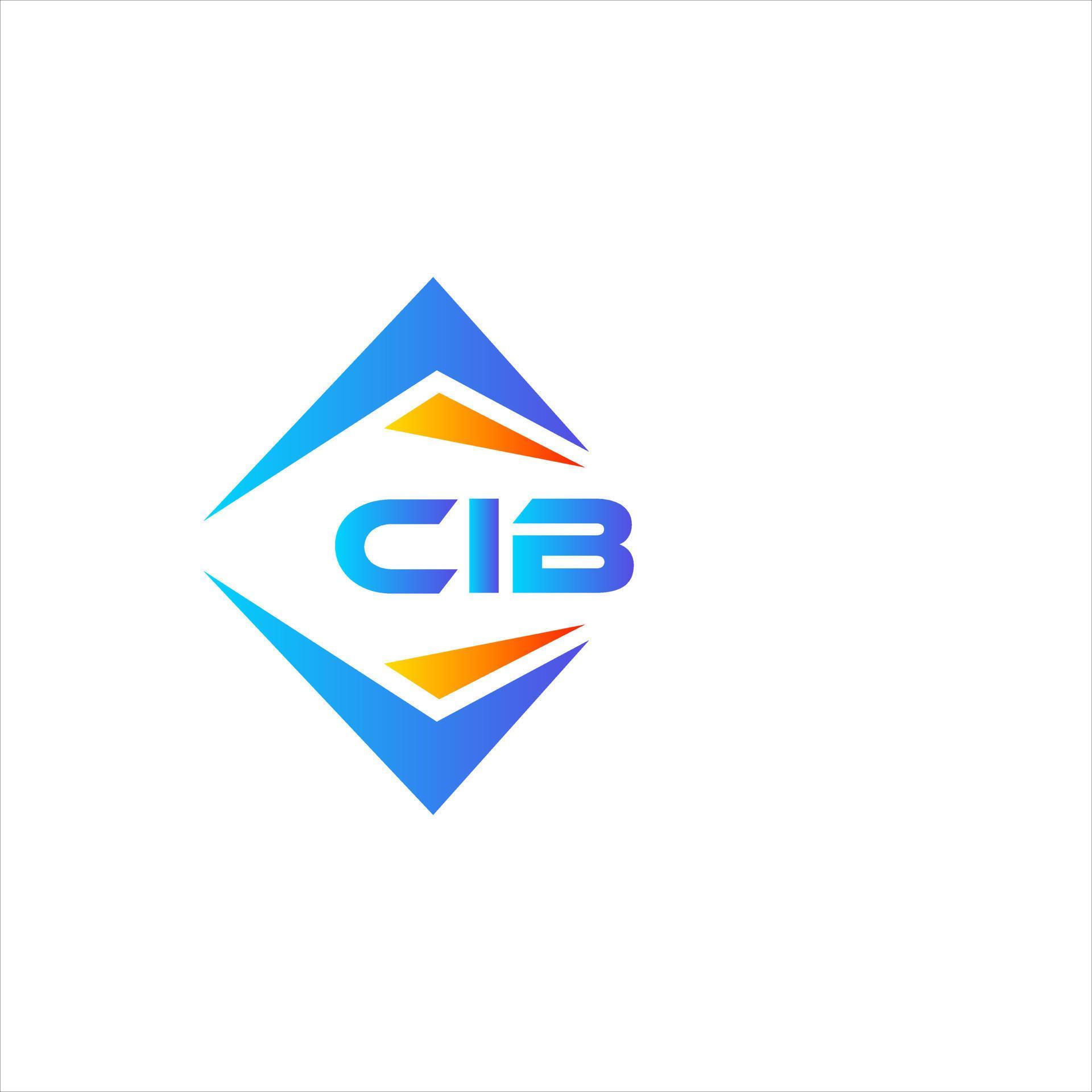 Cib Abstract Technology Logo Design On White Background Cib Creative Initials Letter Logo
