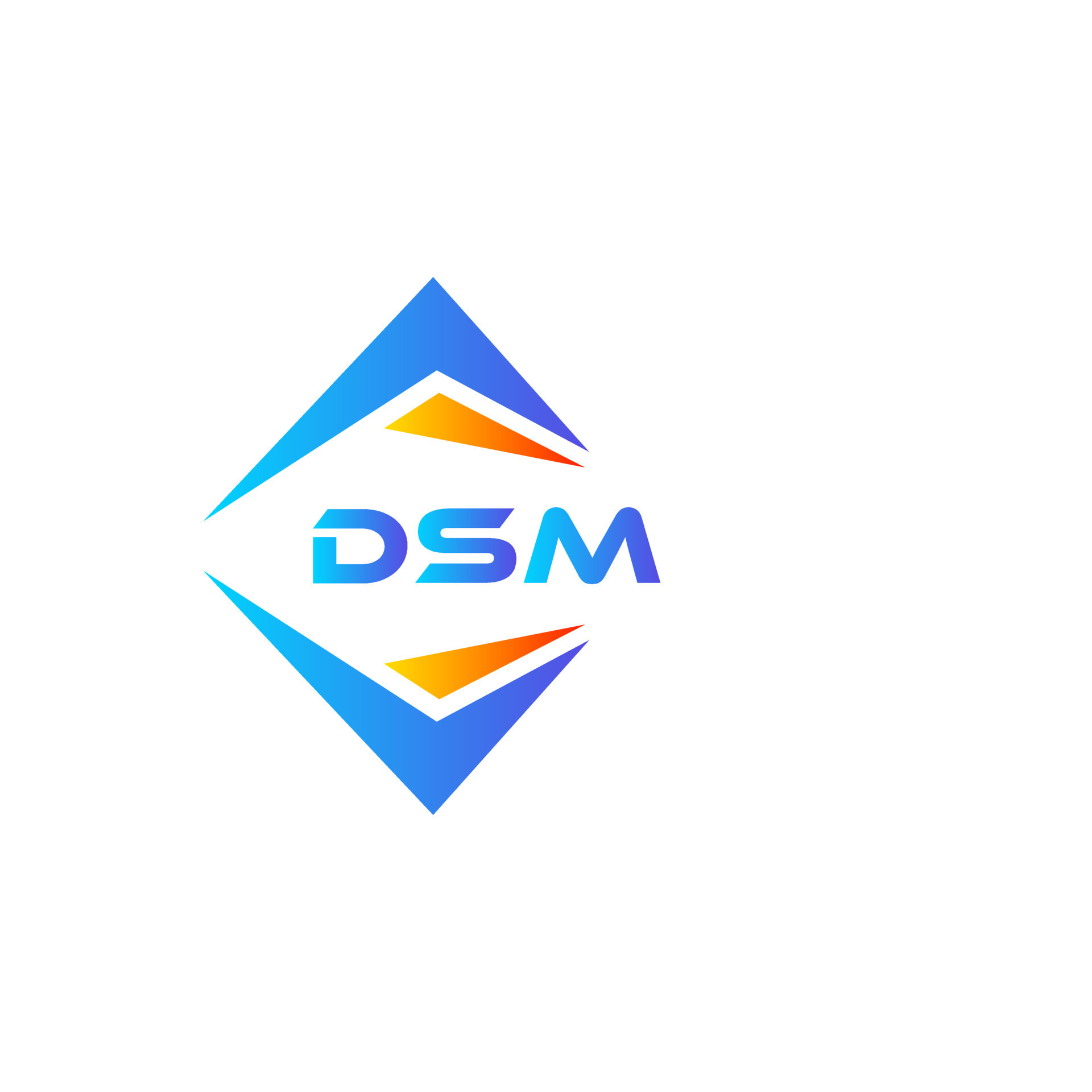 DSM abstract technology logo design on white background. DSM creative initials letter logo ...