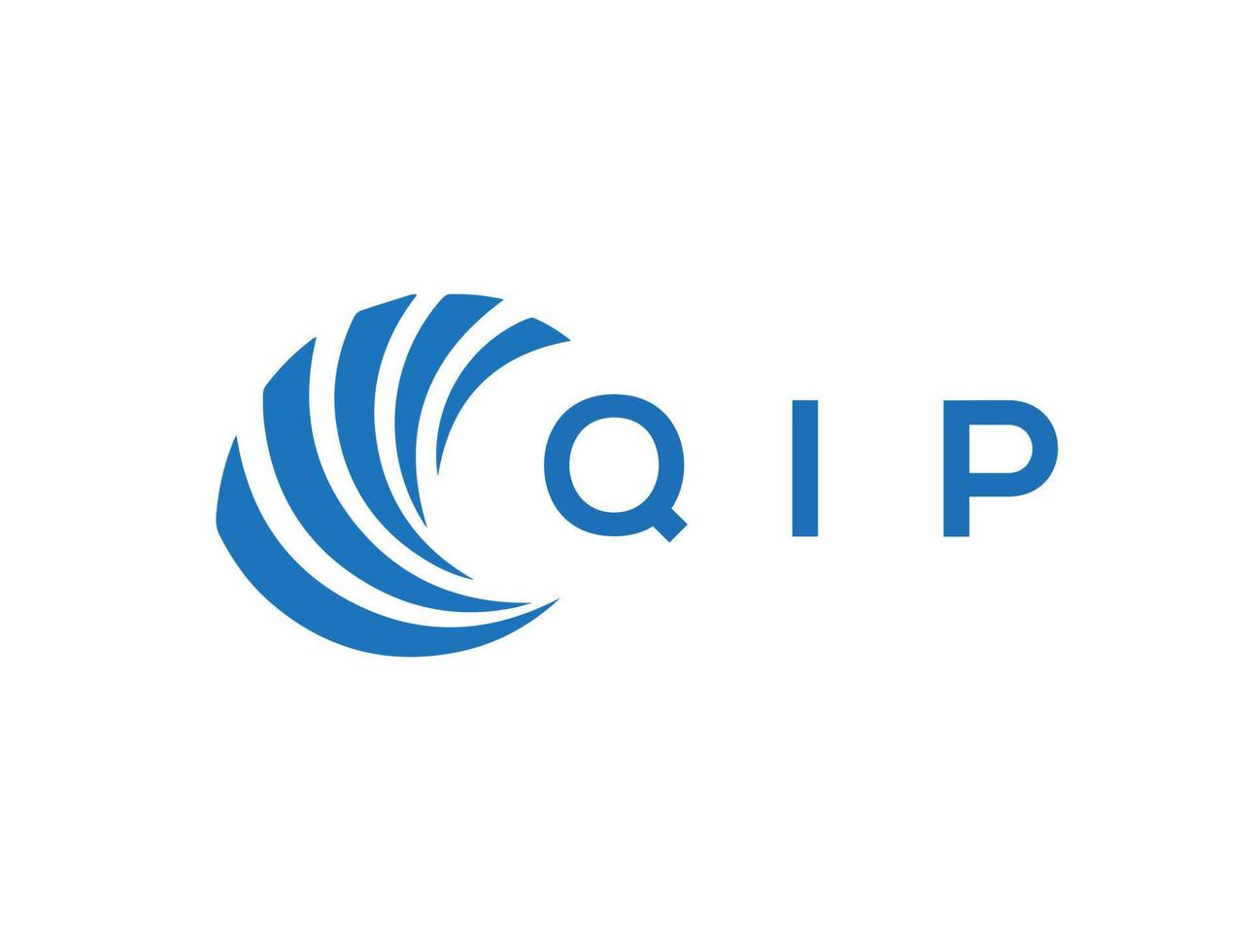 QIP letter logo design on white background. QIP creative circle letter logo concept. QIP letter ...