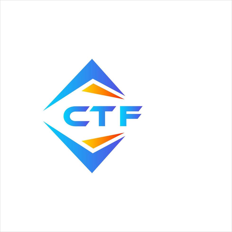 Ctf Abstract Technology Logo Design On White Background Ctf Creative