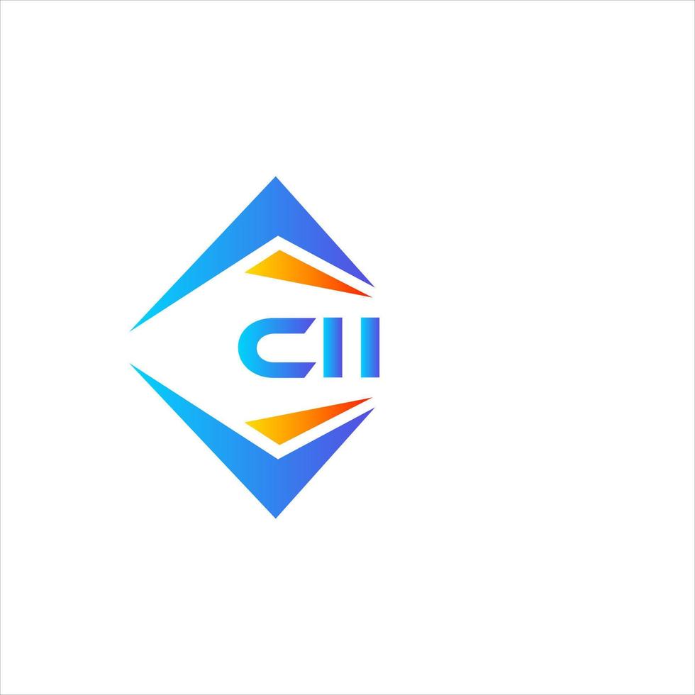 Cii Abstract Technology Logo Design On White Background Cii Creative Initials Letter Logo