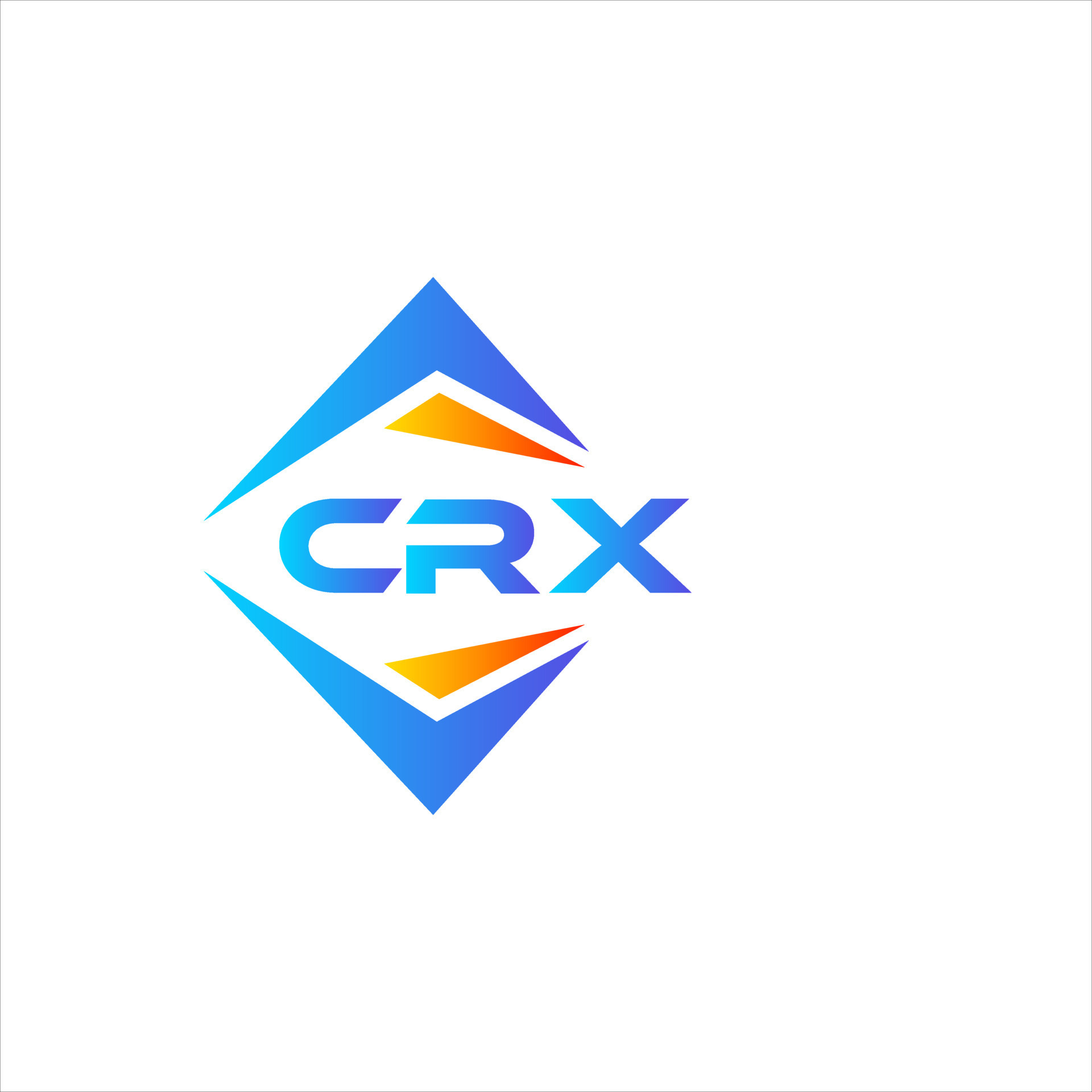 CRX abstract technology logo design on white background. CRX creative initials letter logo ...