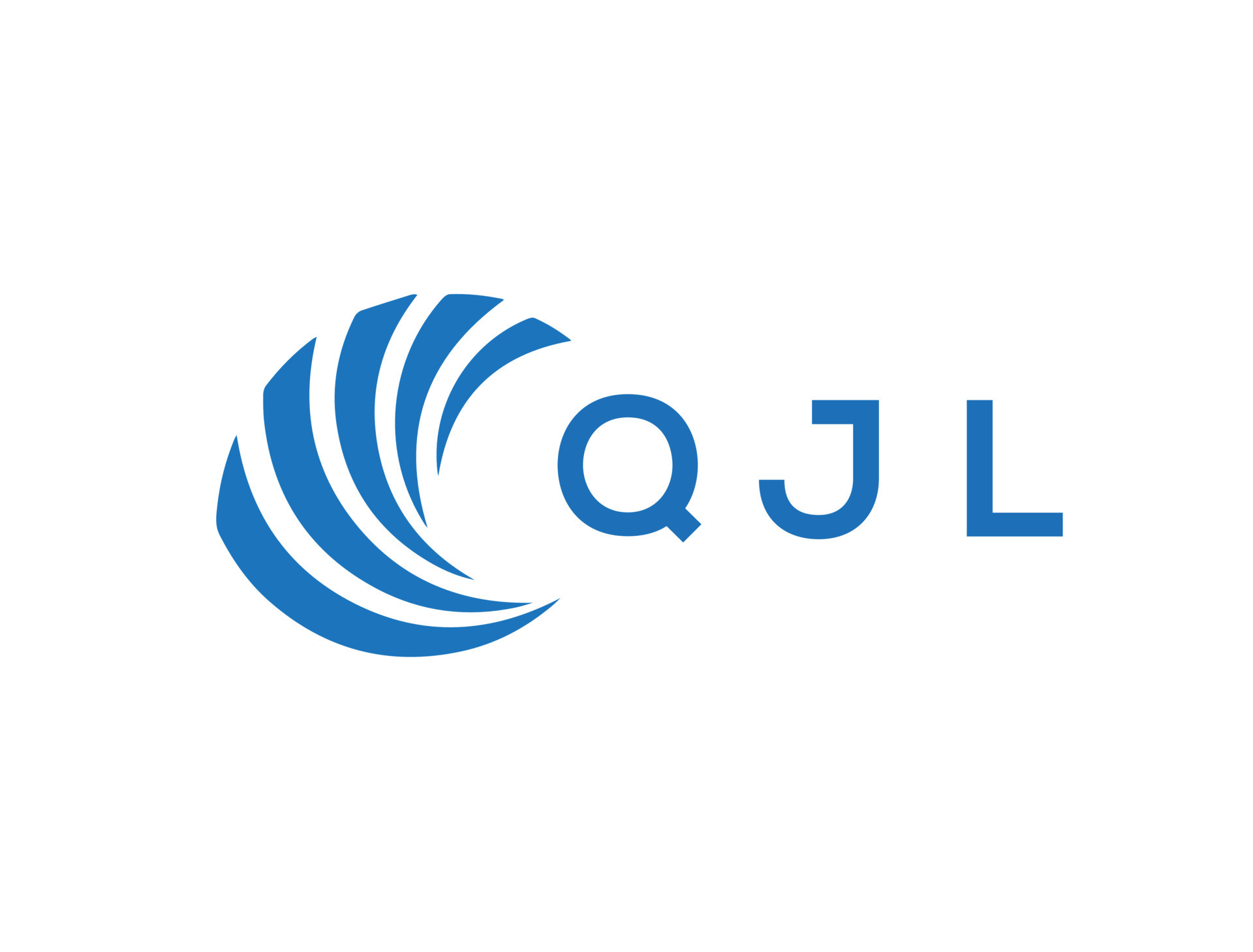 QJL letter logo design on white background. QJL creative circle letter logo concept. QJL letter ...