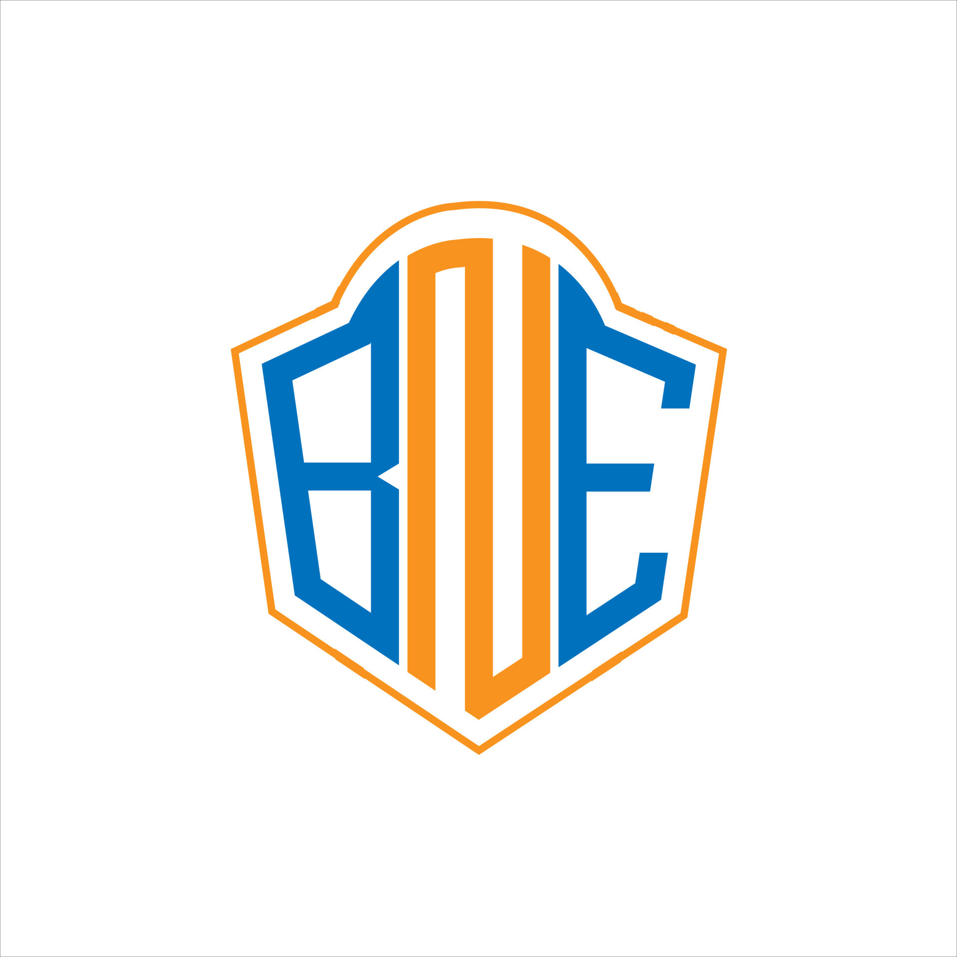 BNE abstract monogram shield logo design on white background. BNE ... BNE abstract monogram shield logo design on white background. BNE ...