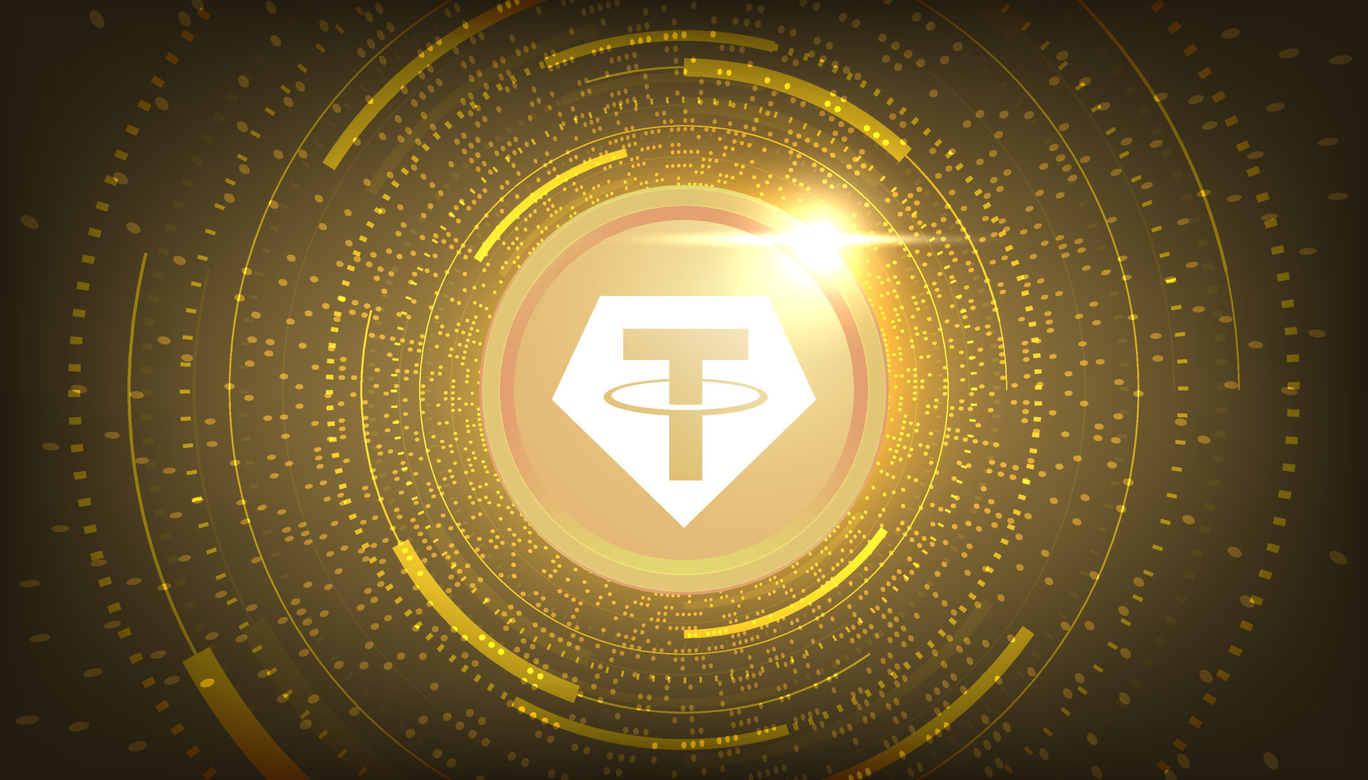 Tether Gold XAUT coin cryptocurrency concept banner background. 19843197 Vector Art at Vecteezy