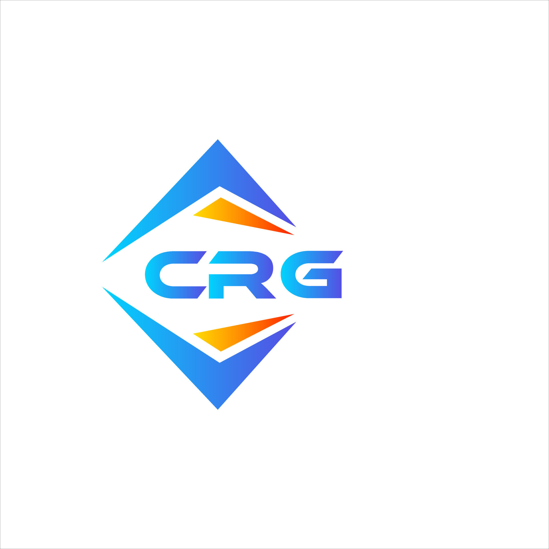 CRG abstract technology logo design on white background. CRG creative initials letter logo ...