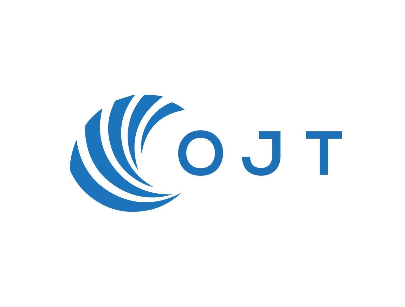 OJT letter logo design on white background. OJT creative circle letter logo concept. OJT letter ...