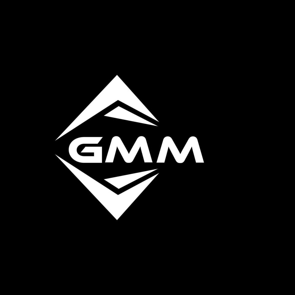 Gmm Abstract Technology Logo Design On Black Background Gmm Creative Initials Letter Logo