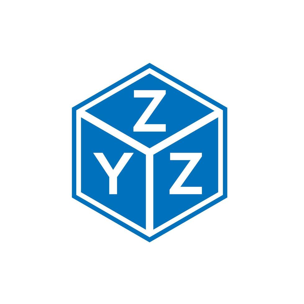 diseño de logotipo de letra zyz sobre fondo blanco. concepto de logotipo de letra inicial ...