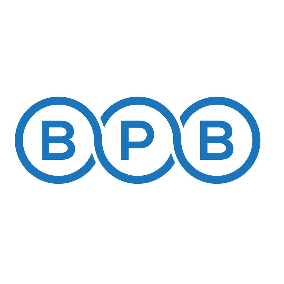 diseño de logotipo de letra bpb sobre fondo blanco. Concepto de logotipo de letra de iniciales ...
