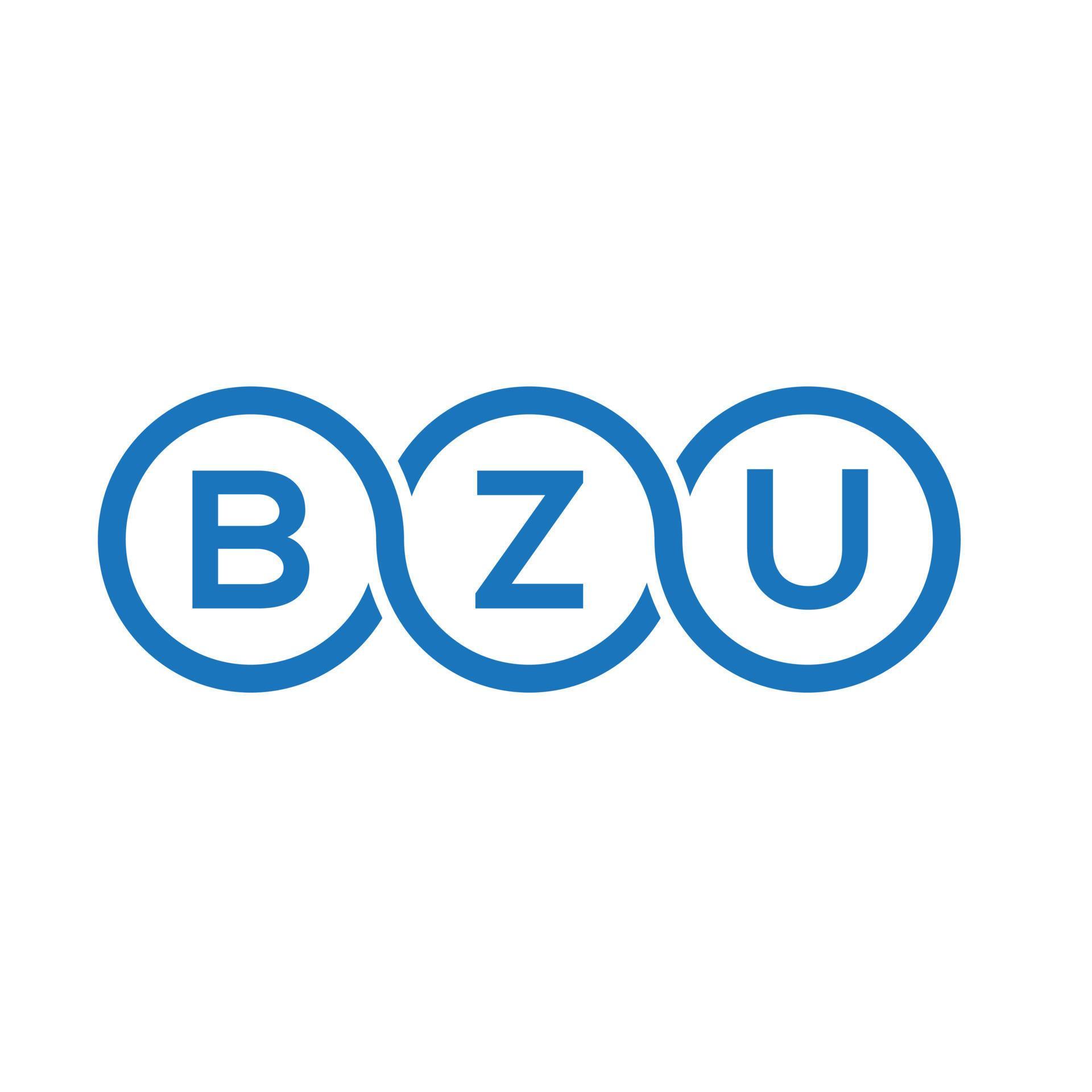 BZU letter logo design on white background. BZU creative initials ... BZU letter logo design on white background. BZU creative initials ...