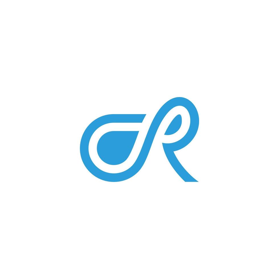 letter cr blue water fresh symbol logo vector 19847812 Vector Art at Vecteezy