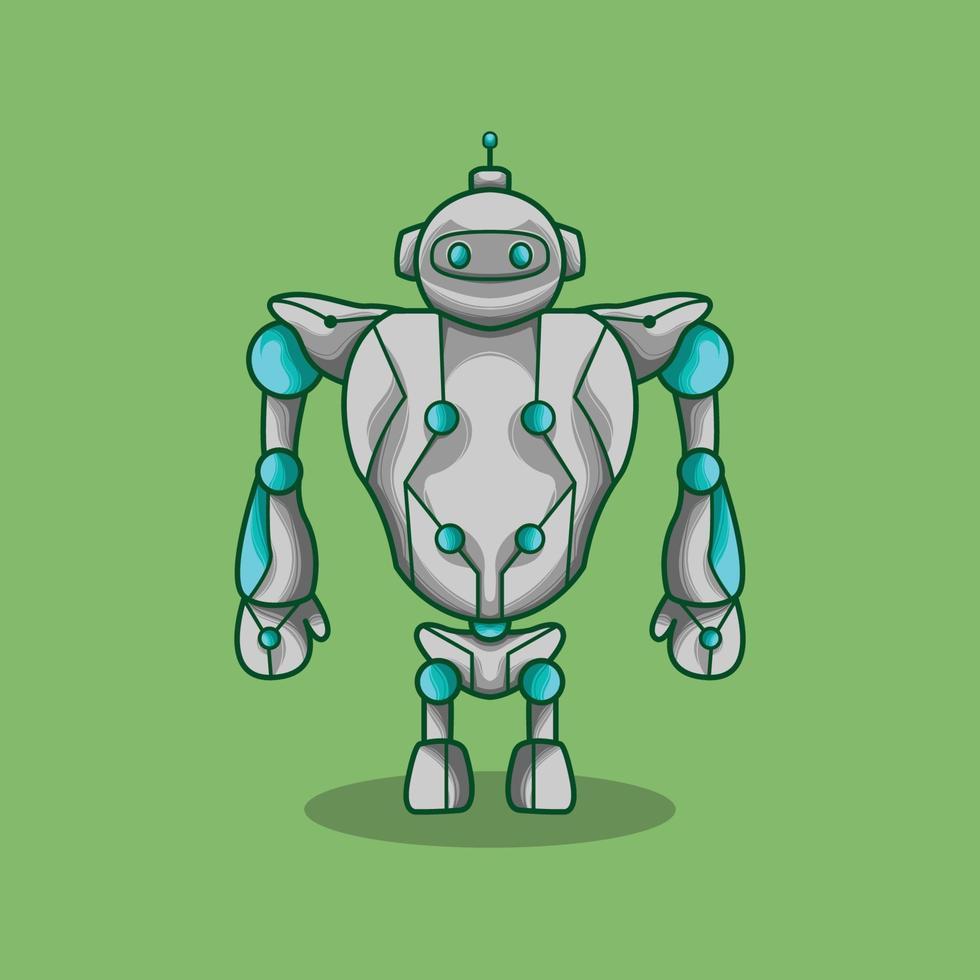 Big Guy Humanoid Mascot Robot 19848424 Vector Art at Vecteezy