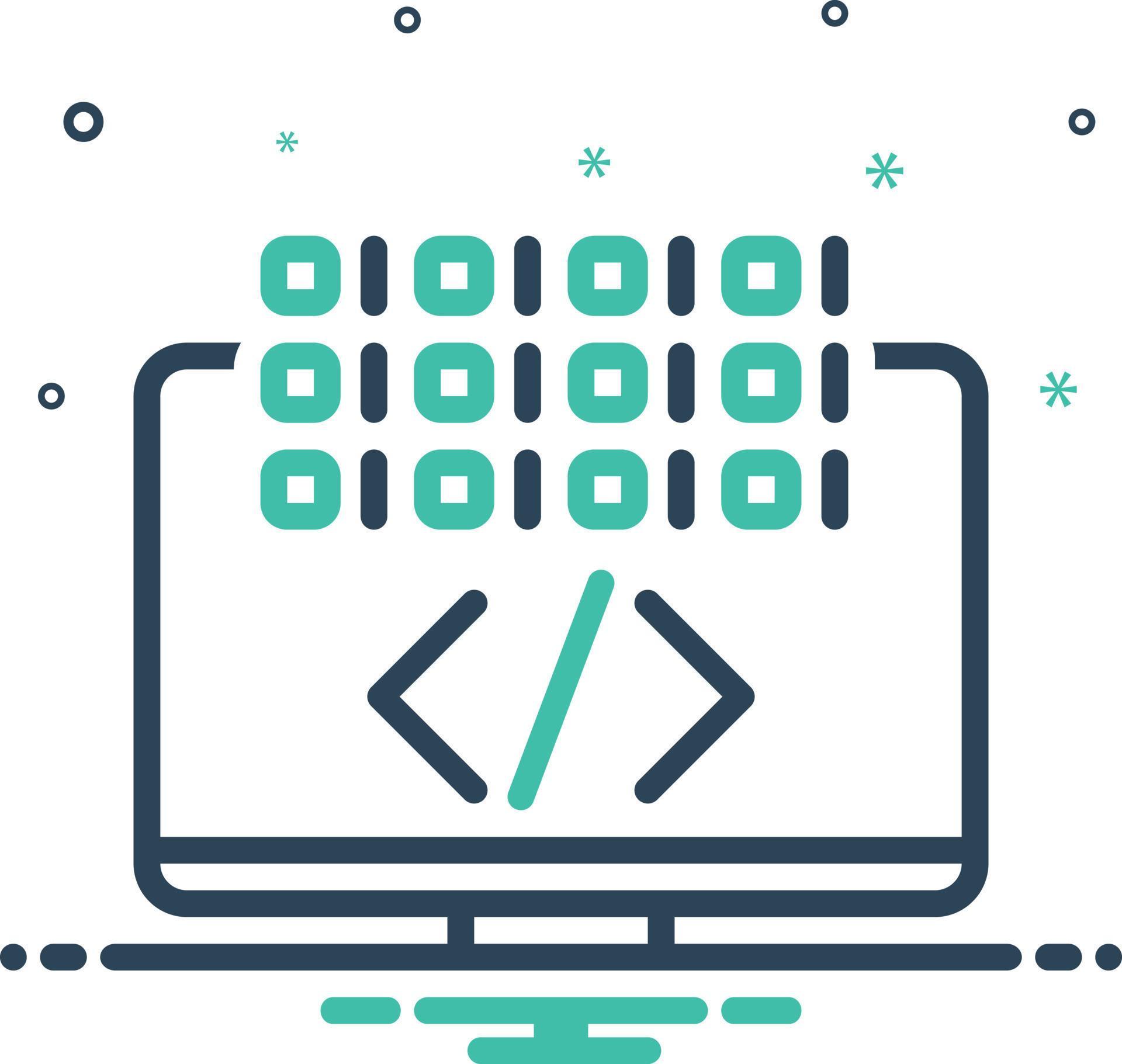 Mix icon for coding 19849313 Vector Art at Vecteezy