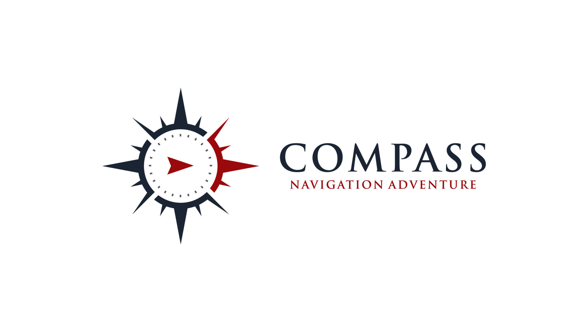 Compass Navigation Logo Company Name 19849410 Vector Art At Vecteezy