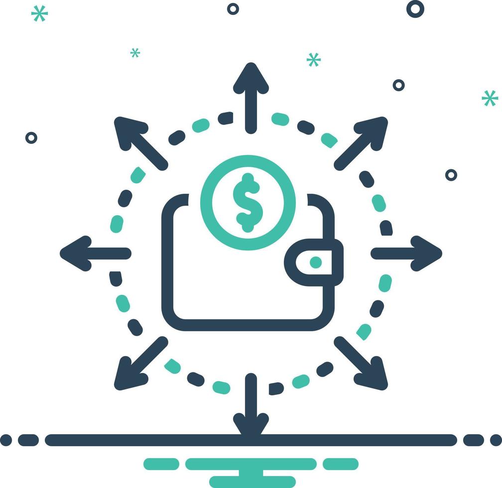 Mix icon for budget spending 19849592 Vector Art at Vecteezy Mix icon for budget spending 19849592 Vector Art at Vecteezy