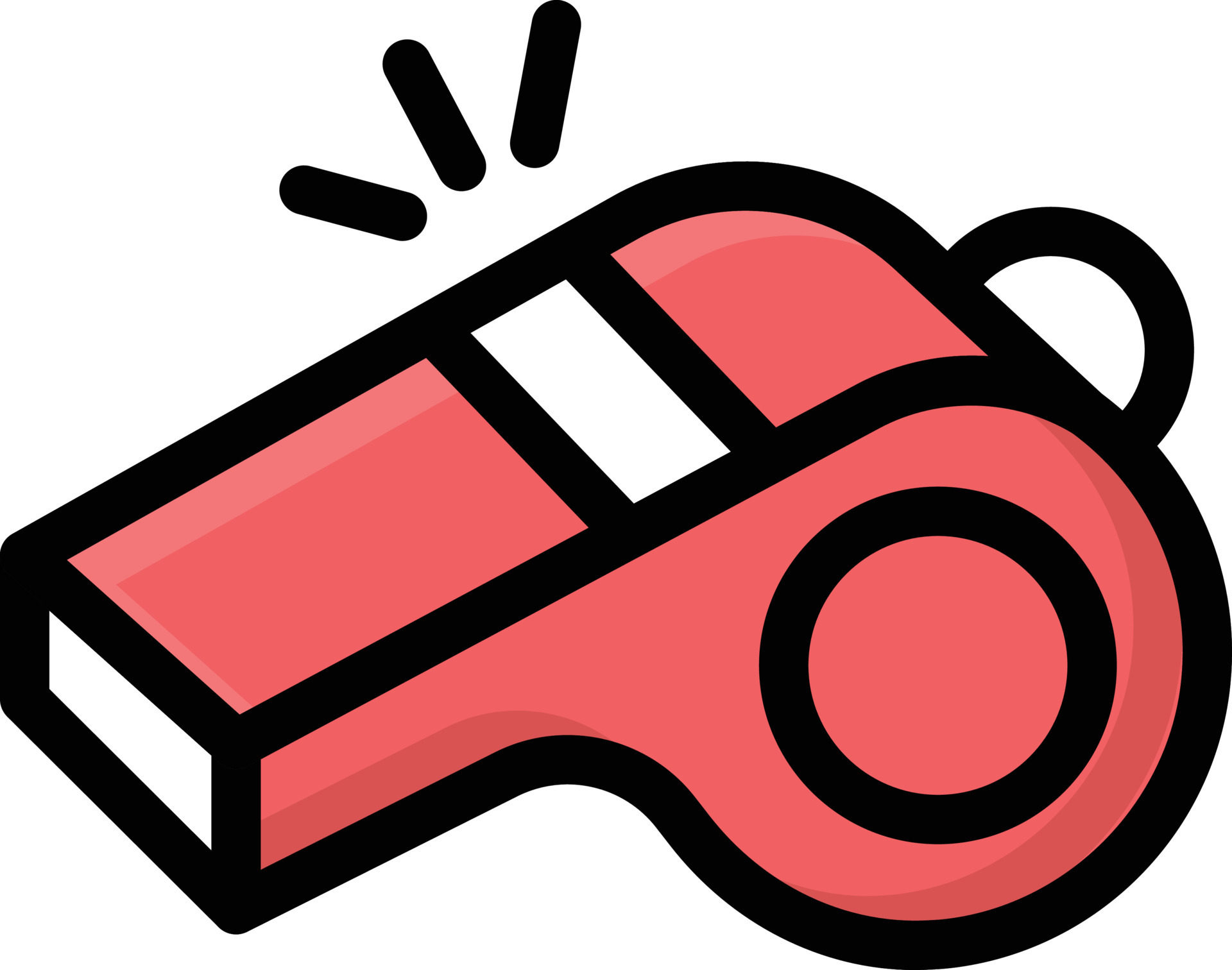 whistle vector illustration on a background.Premium quality symbols.vector icons for concept and ...