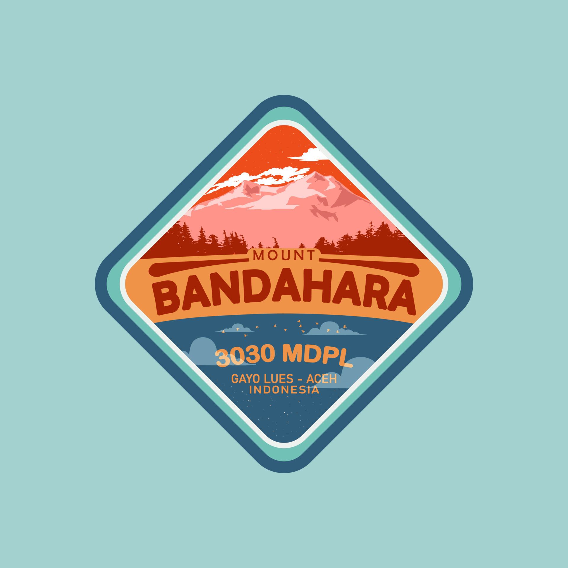 Mountain Logo. The mountain originating from Indonesia is named Mount ... Mountain Logo. The mountain originating from Indonesia is named Mount ...