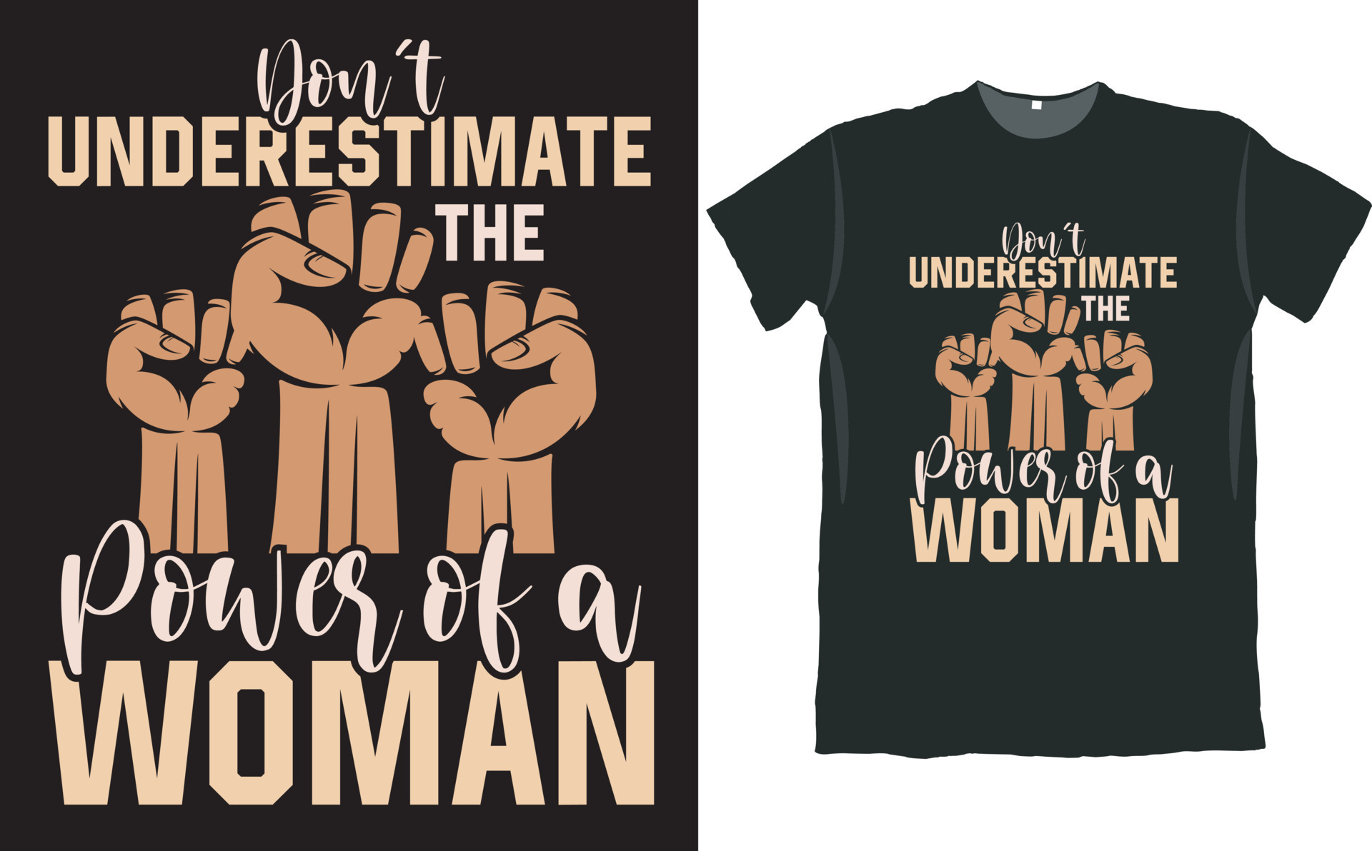 Power Of Women Feminist T Shirt Design 19856410 Vector Art At Vecteezy