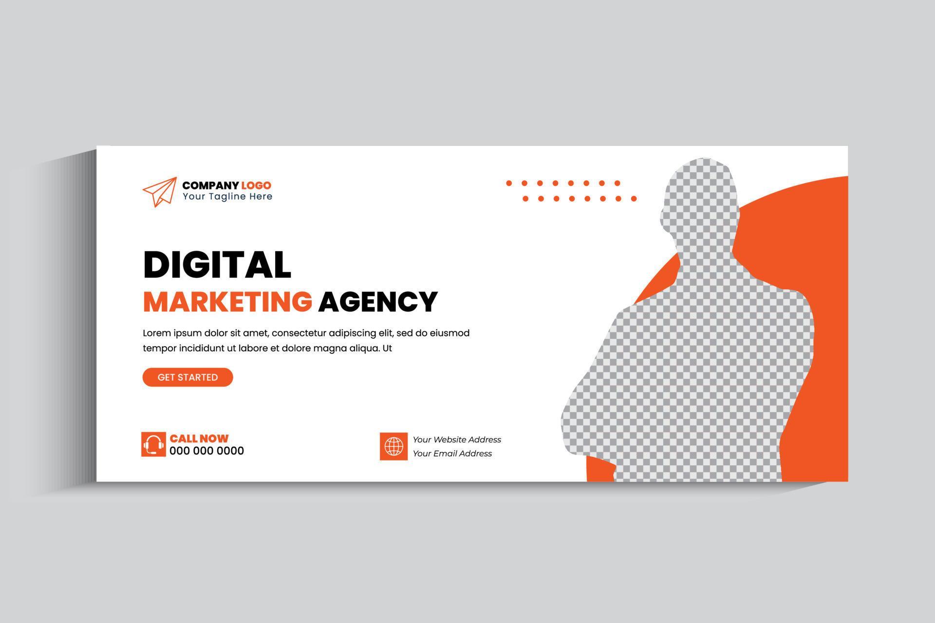 Digital marketing agency social media cover template 19856774 Vector ... Digital marketing agency social media cover template 19856774 Vector ...