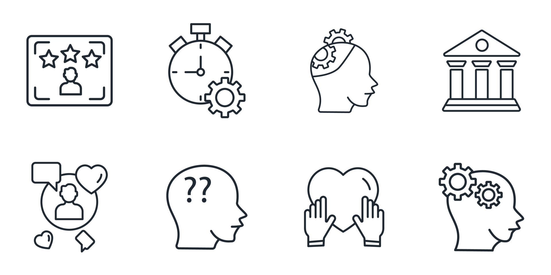 Core Values Icons Set Core Values Pack Symbol Vector Elements For
