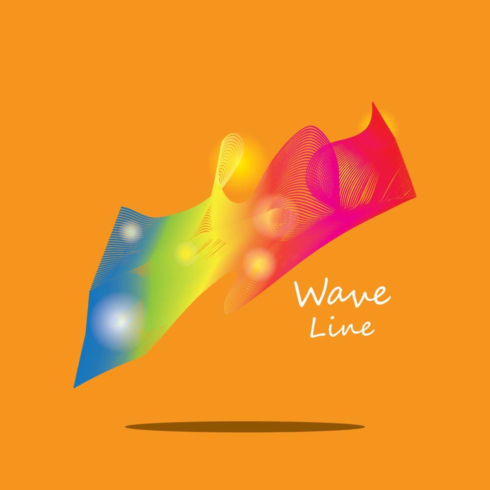 Wave line vector color background 19857647 Vector Art at Vecteezy