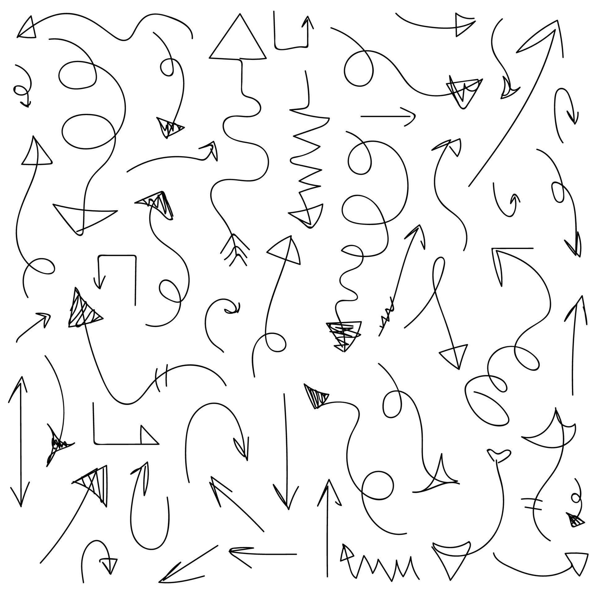 Arrow vector set 19857970 Vector Art at Vecteezy