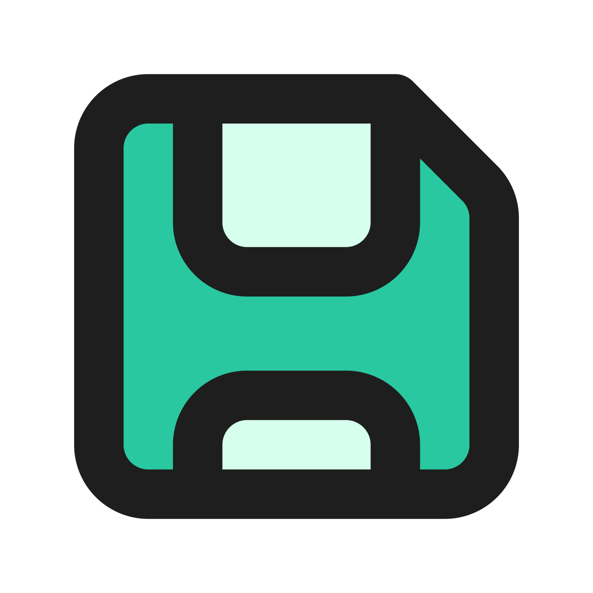 Save flat color outline icon 19858846 PNG