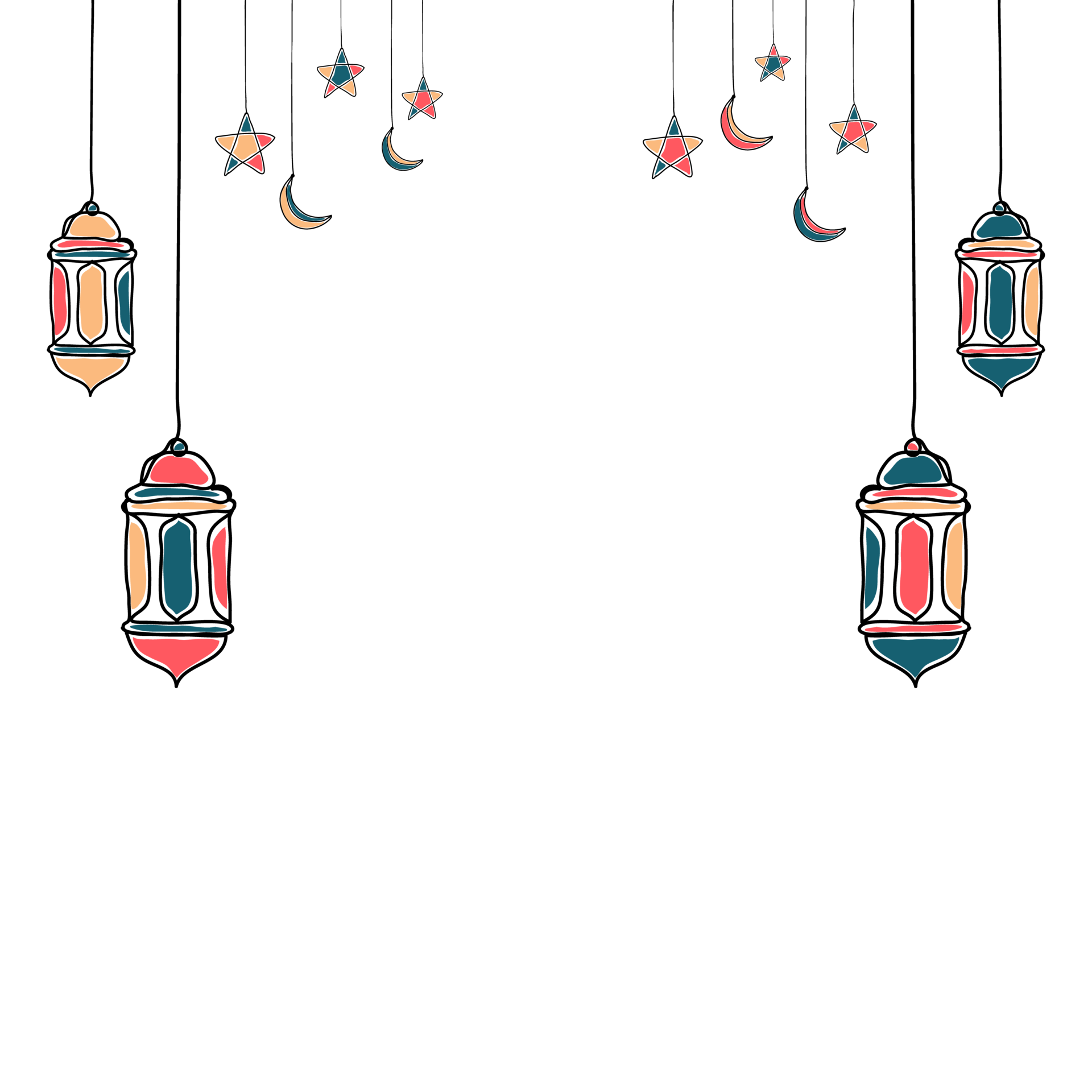 Decorative template design for ramadan with stars, moon, and lantern ... Decorative template design for ramadan with stars, moon, and lantern ...