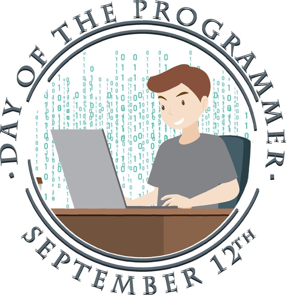 The Day of the Programmer Poster 19860591 Vector Art at Vecteezy