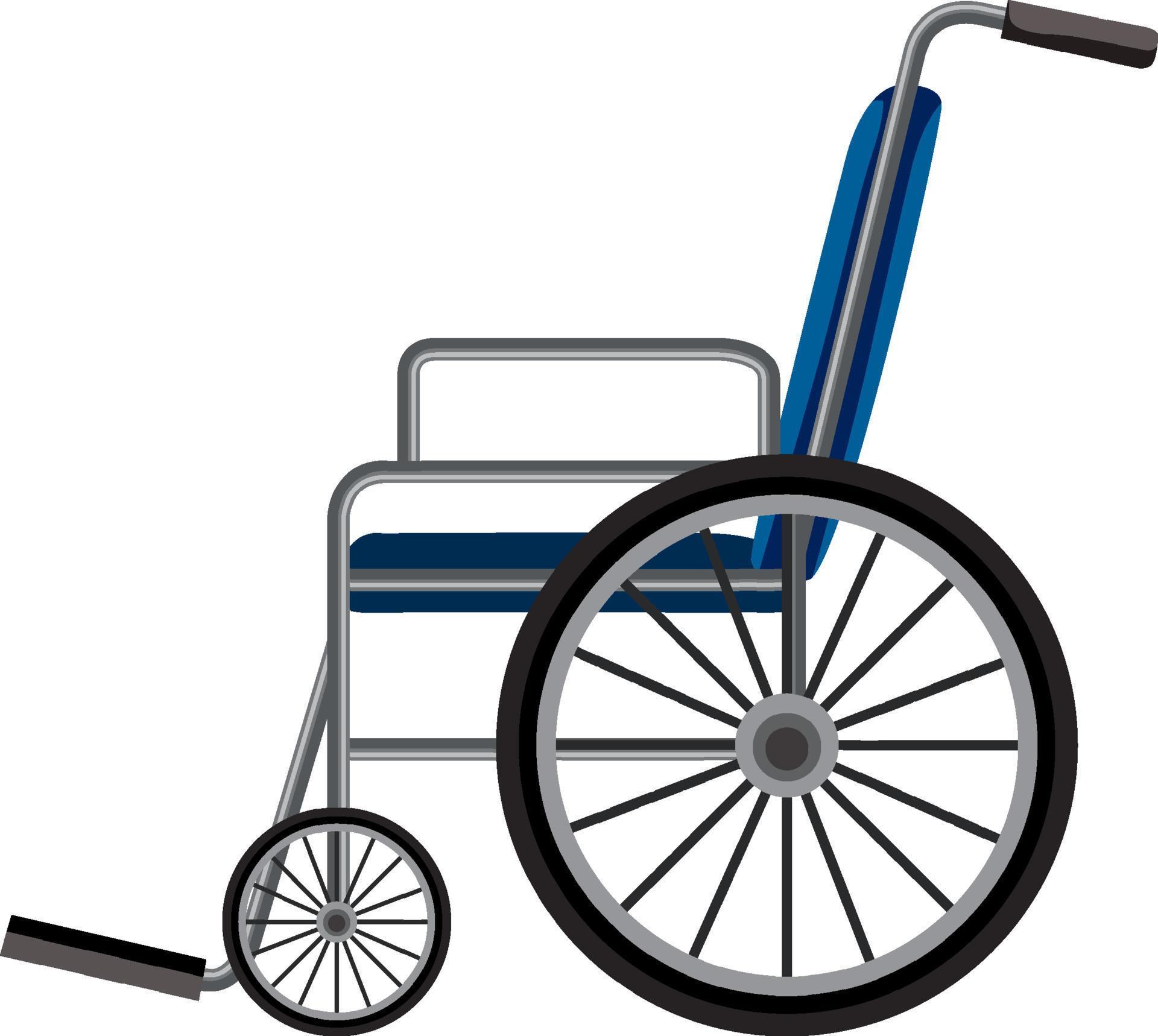 Side view of manual wheelchair 19861769 Vector Art at Vecteezy