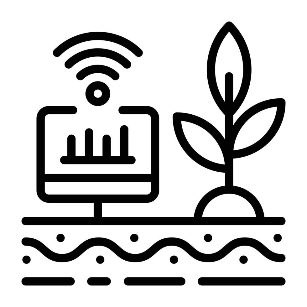 echa un vistazo al icono de contorno de la agricultura inteligente ... echa un vistazo al icono de contorno de la agricultura inteligente ...