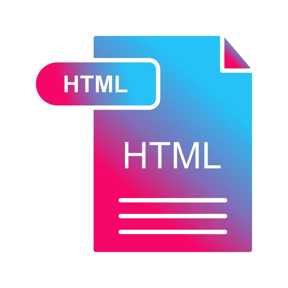 HTML Vector Icon 19869889 Vector Art at Vecteezy