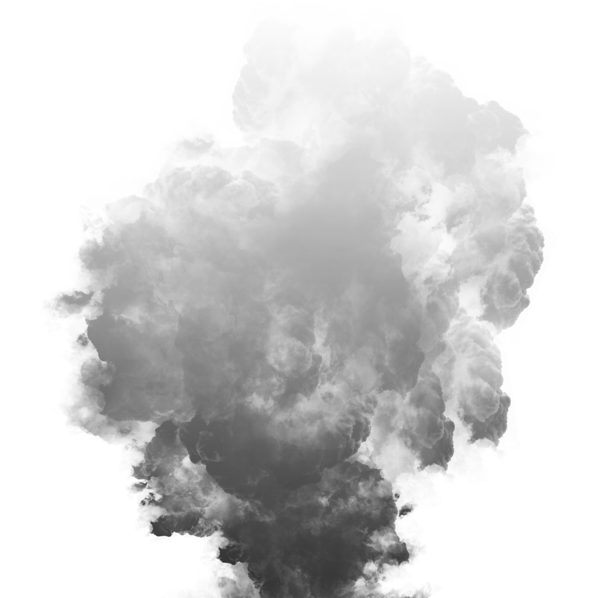 Black smoke rising up effect isolated on transparent background for ... Black smoke rising up effect isolated on transparent background for ...