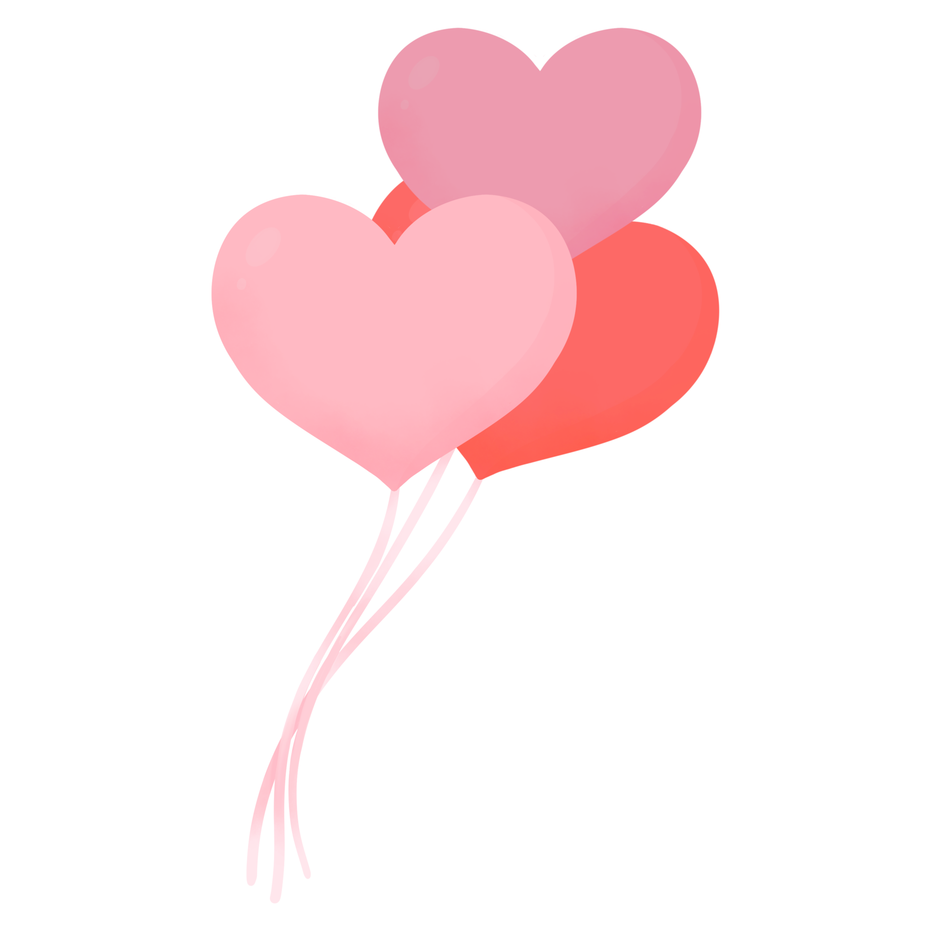 Pink Heart Balloon 19873358 Png
