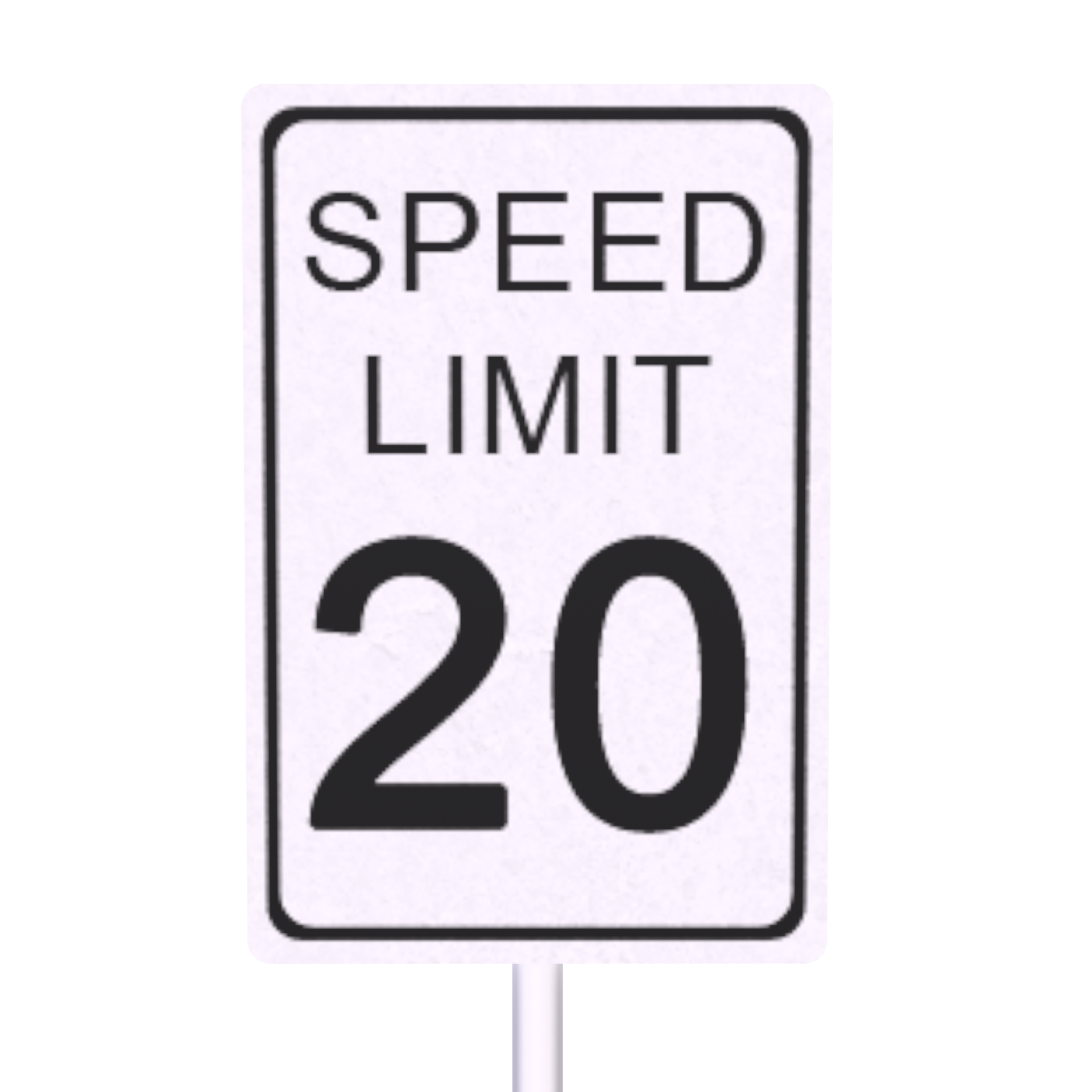 Traffic speed limit sign isolated on transparent 19874809 PNG