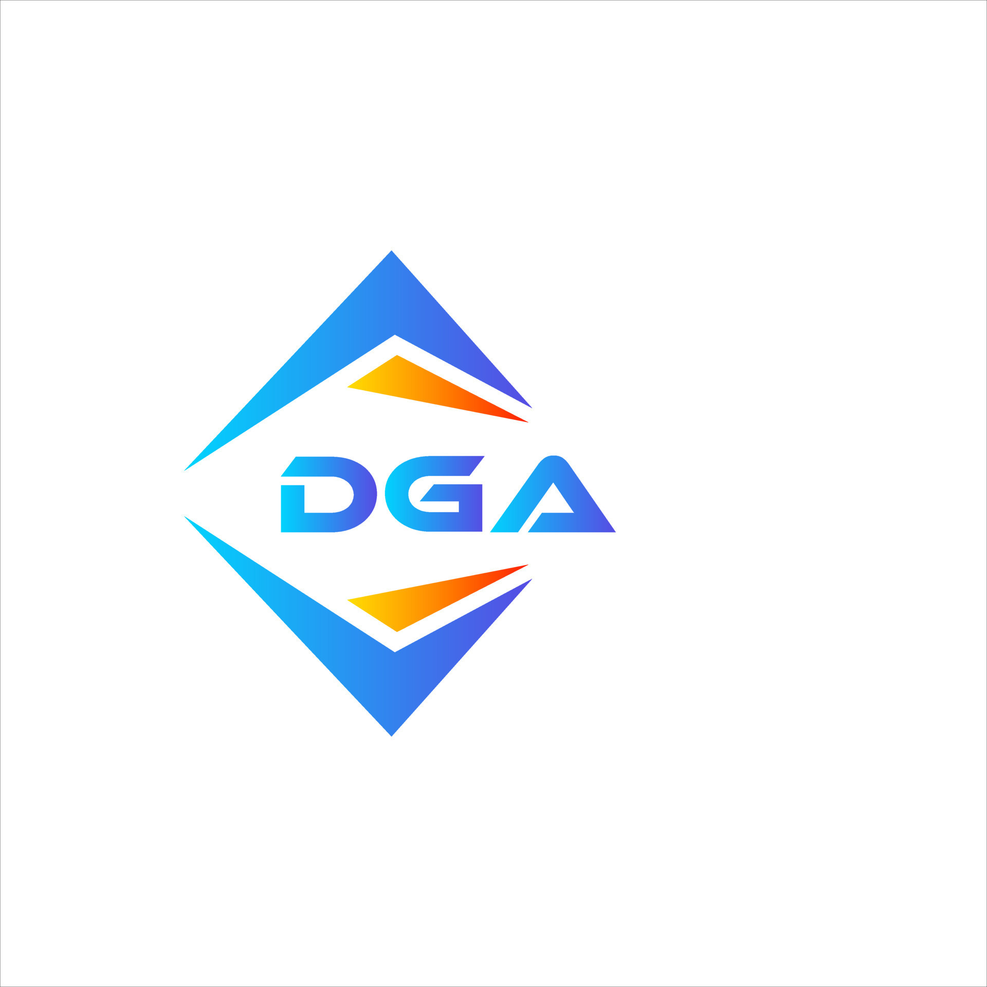 DGA abstract technology logo design on white background. DGA creative ... DGA abstract technology logo design on white background. DGA creative ...