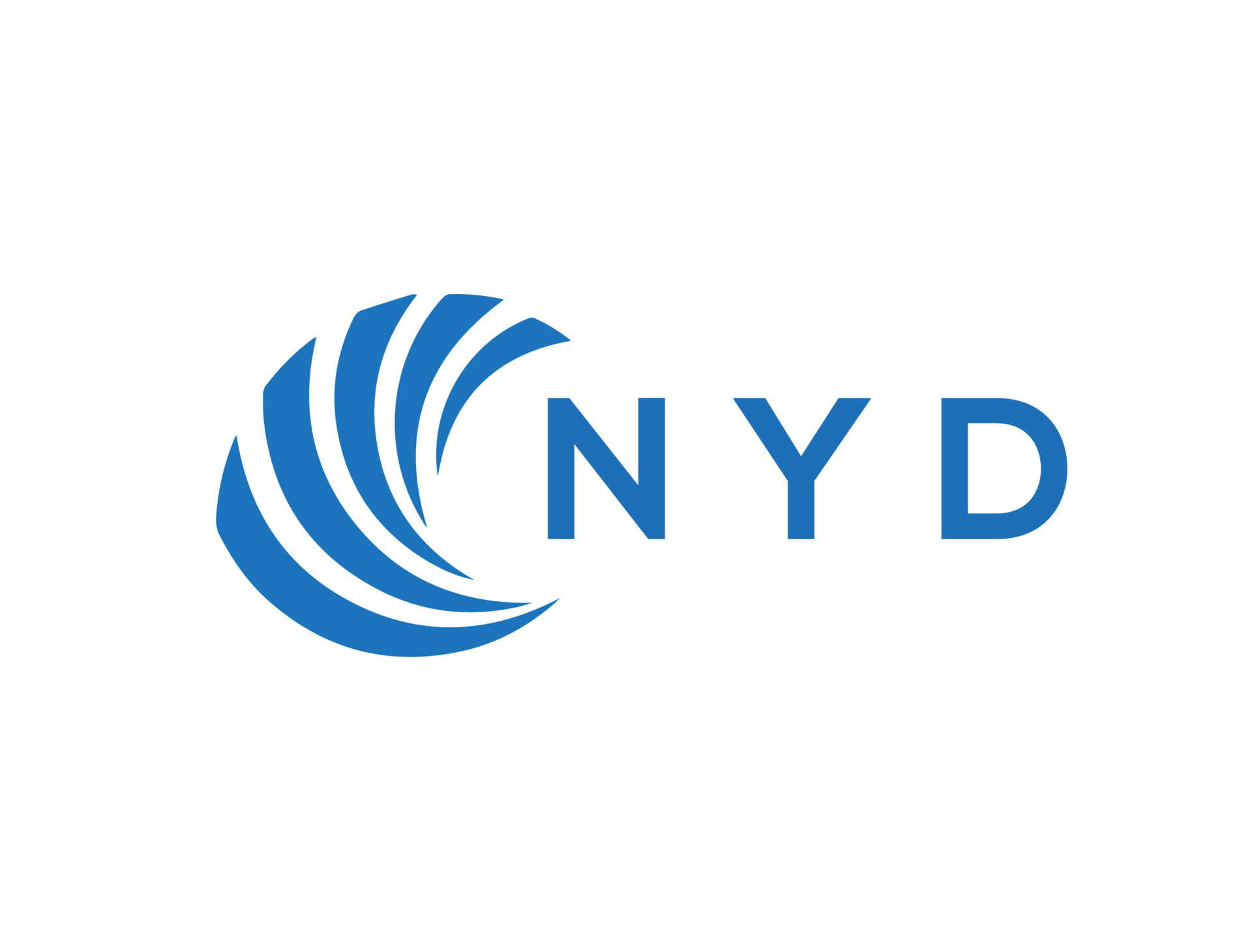 nueva york creativo circulo letra logo concepto. nueva york letra diseño.nyd letra logo diseño ...