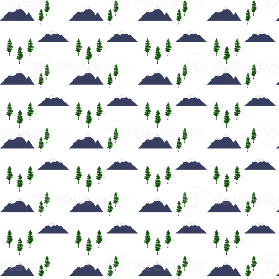 Background with mountains and trees. 19880131 PNG