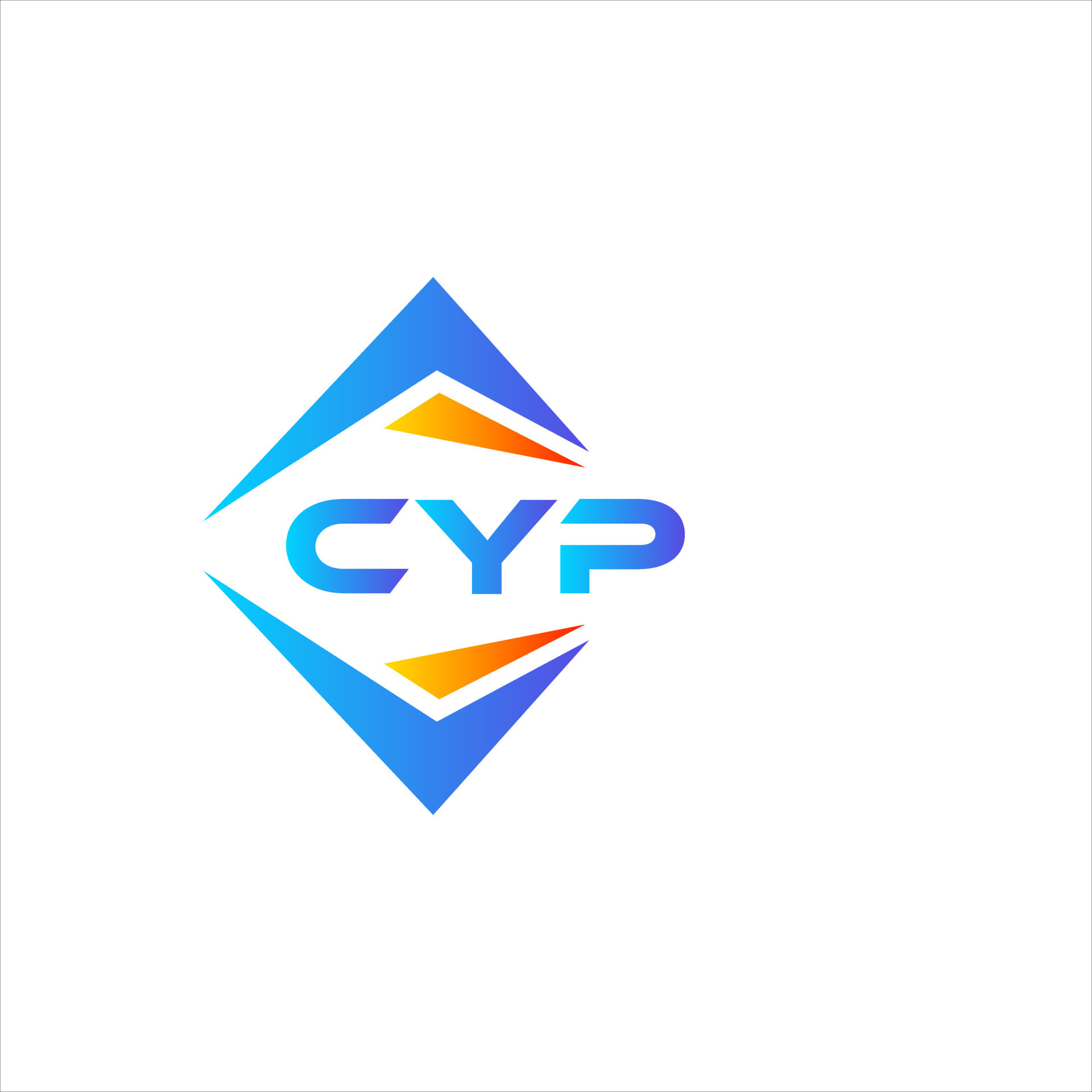 CYP abstract technology logo design on white background. CYP creative initials letter logo ...