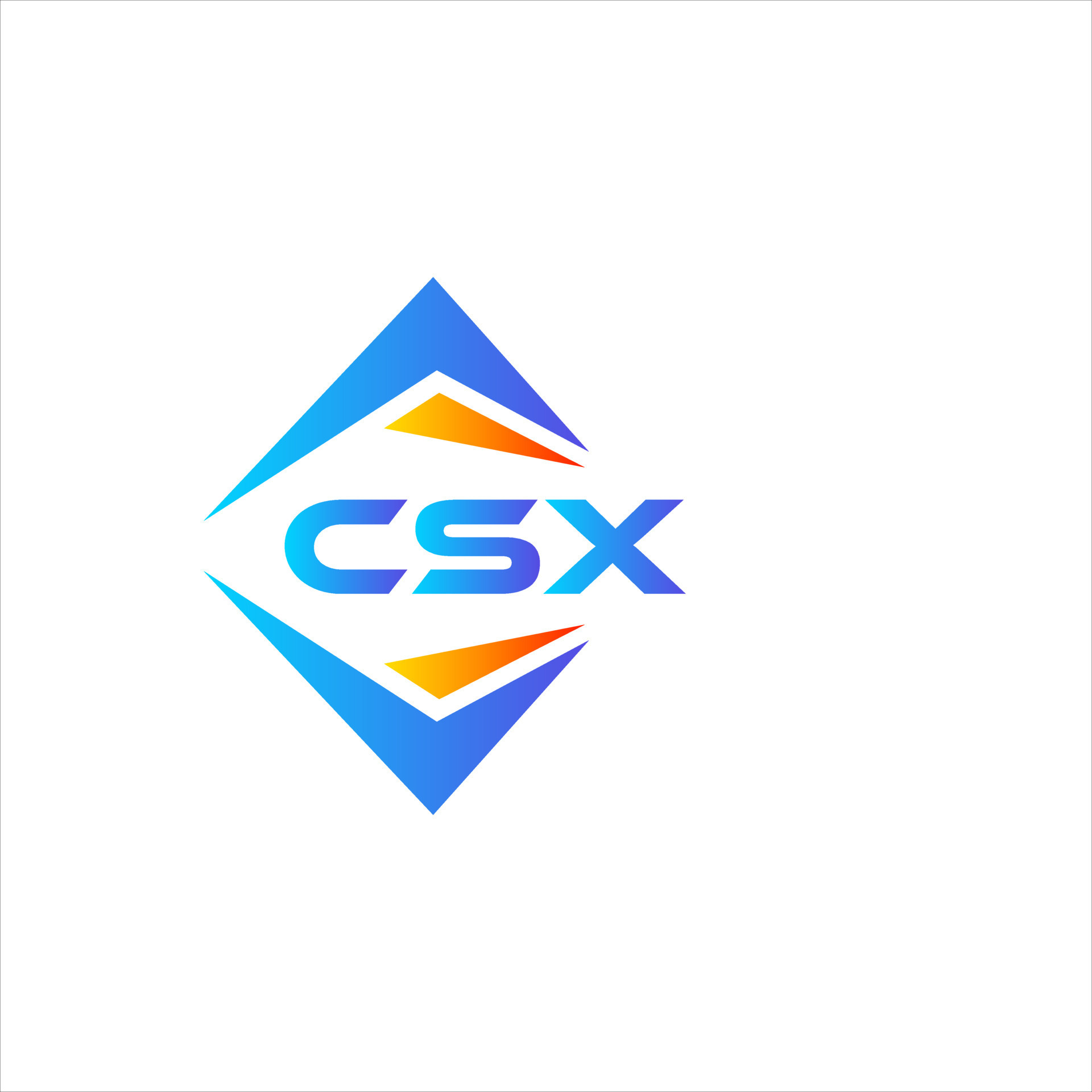 Csx Abstract Technology Logo Design On White Background Csx Creative Initials Letter Logo