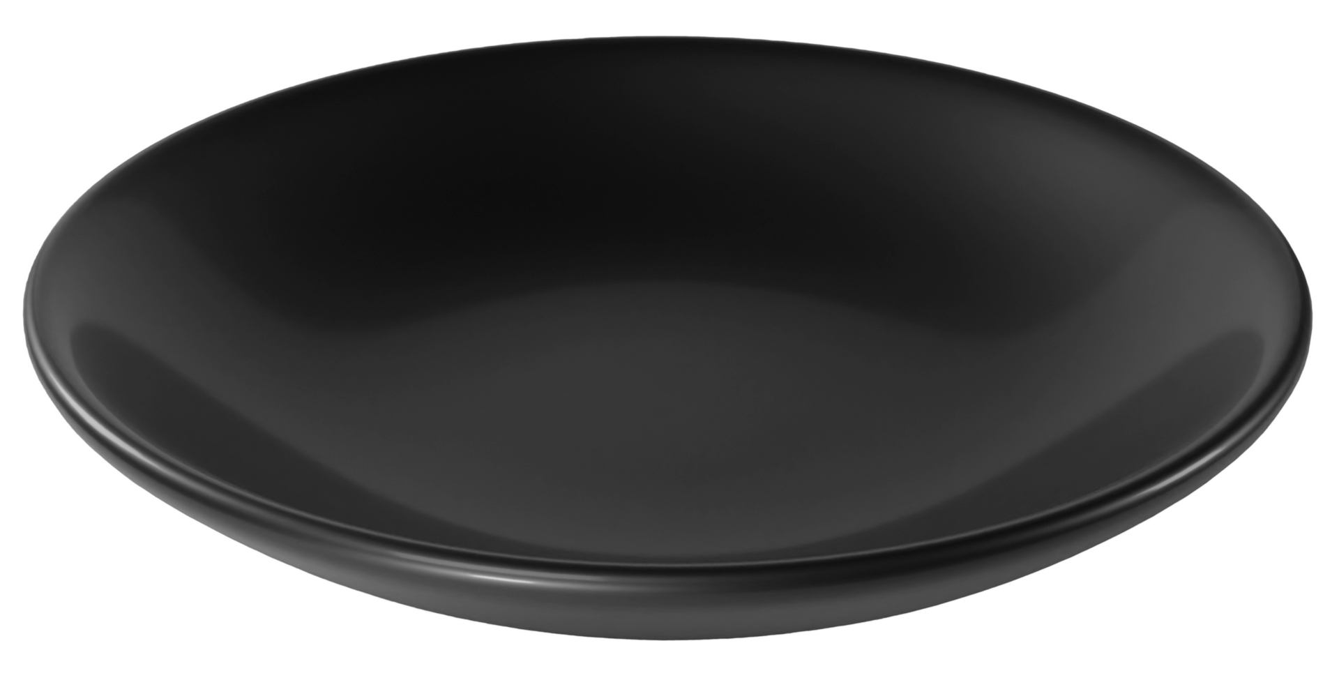 Empty black plate isolated on white background 19882273 PNG Empty black plate isolated on white background 19882273 PNG