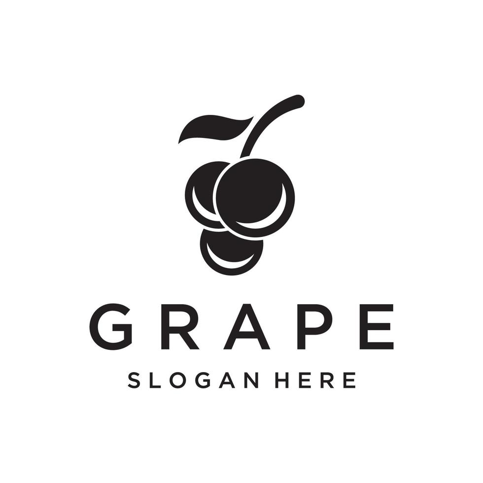 Natural Organic Grapes Logo Template Design For Business wine Shop natural-organic-grapes-logo-template-design-for-business-wine-shop