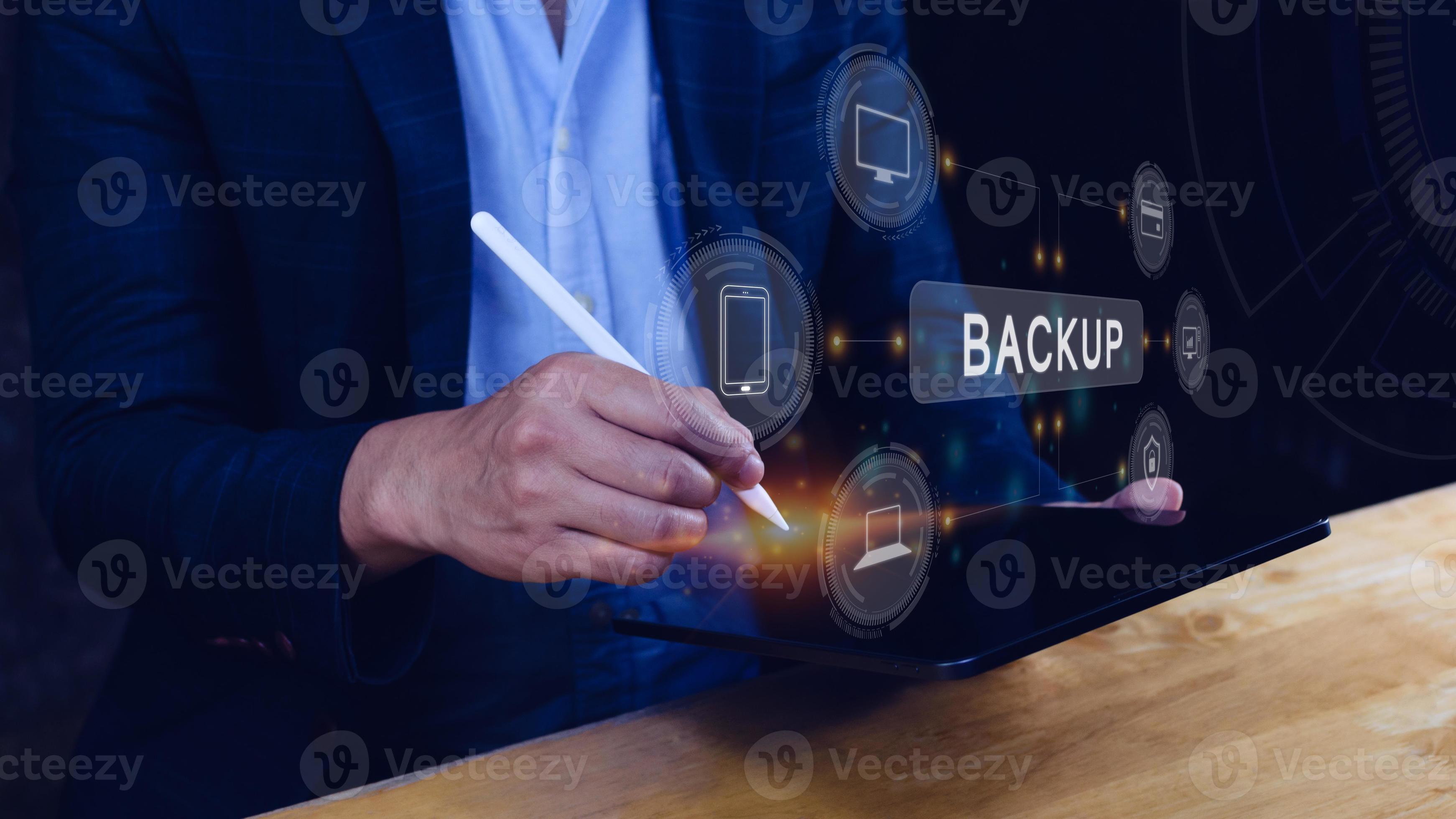 Internet data storage backup, technology business concept, Cloud ...