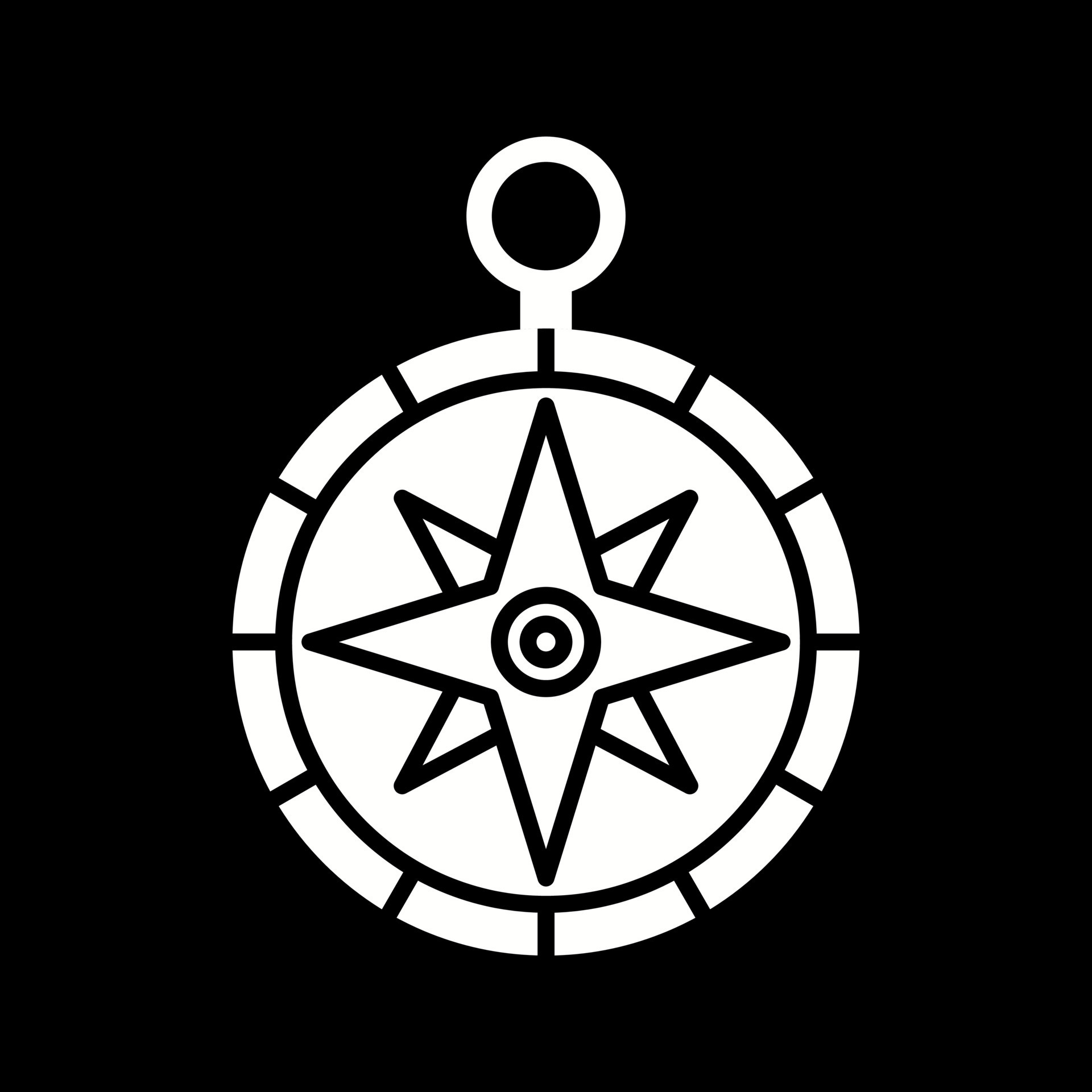 Compass Vector Icon 19892446 Vector Art At Vecteezy