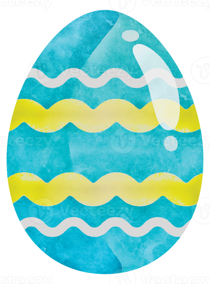 Easter egg watercolor painting 19900331 PNG